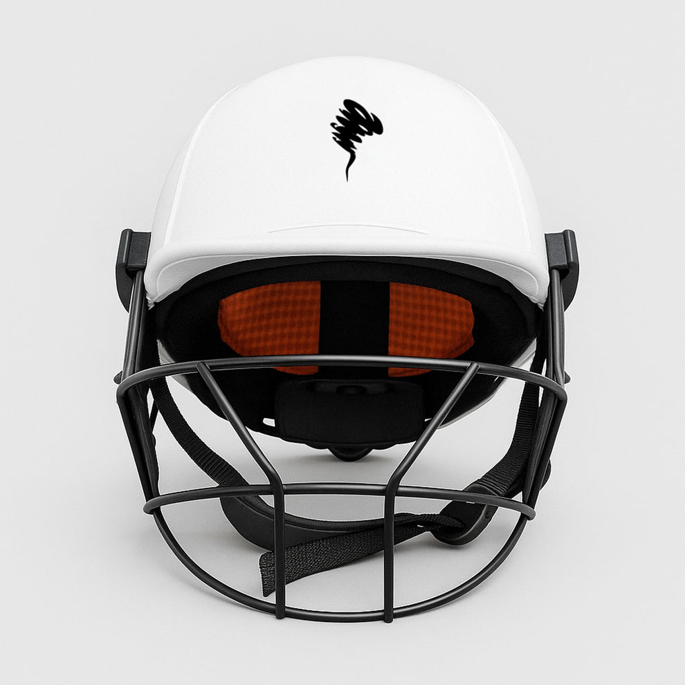 Cricket Helmet | TSC | White | Fixed Visor with Fiber Glass Shell